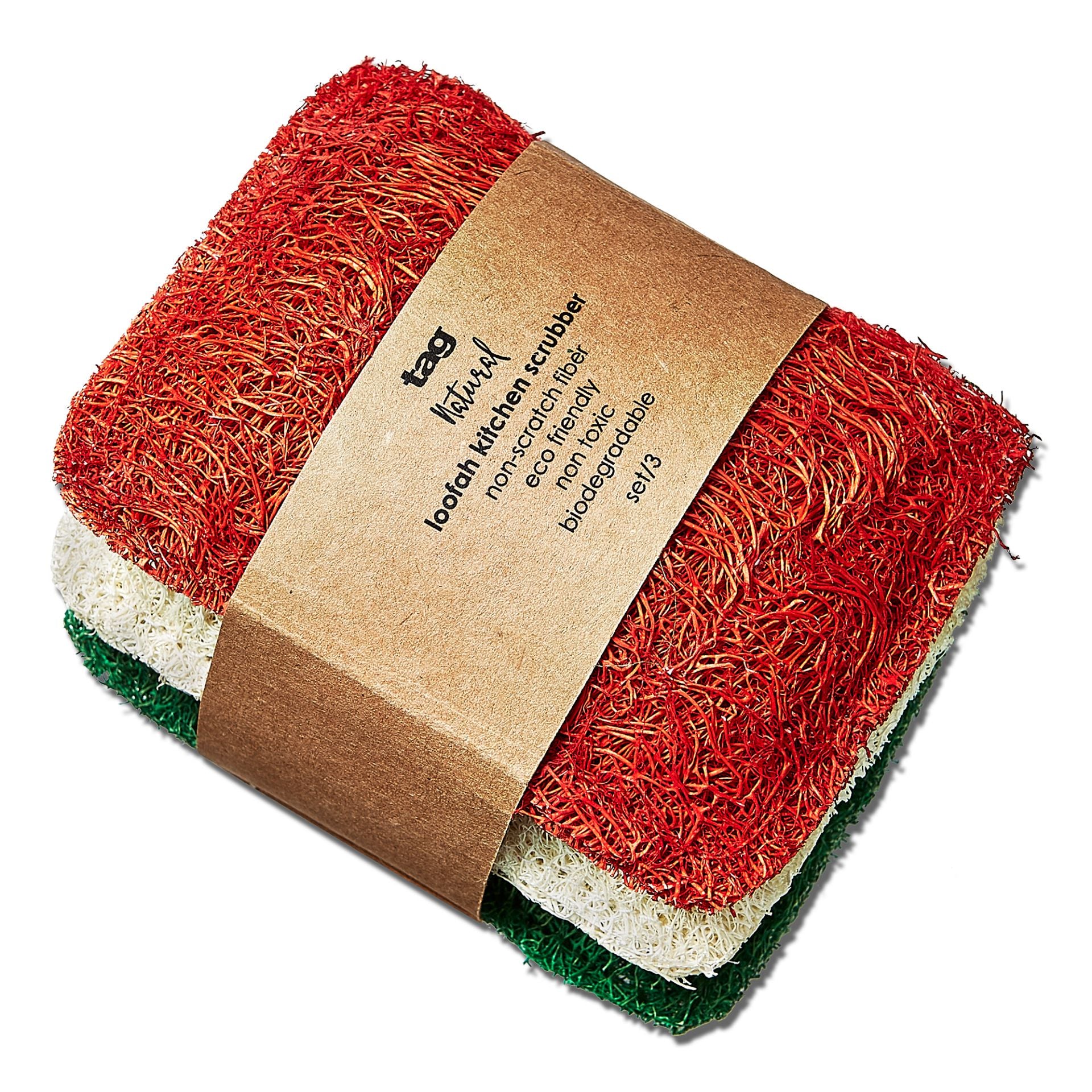 Tag Loofah Kitchen Scrubber - Set of 3 – ShopCGX