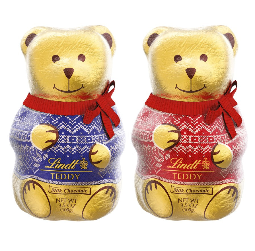 Lindt Milk Chocolate TEDDY Holiday Chocolate Candy 3.5 oz. – ShopCGX