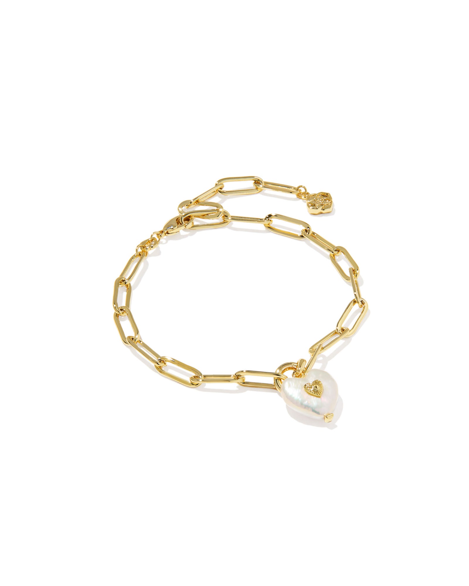 Kendra Scott Sasha Gold Heart Delicate Chain Bracelet – ShopCGX