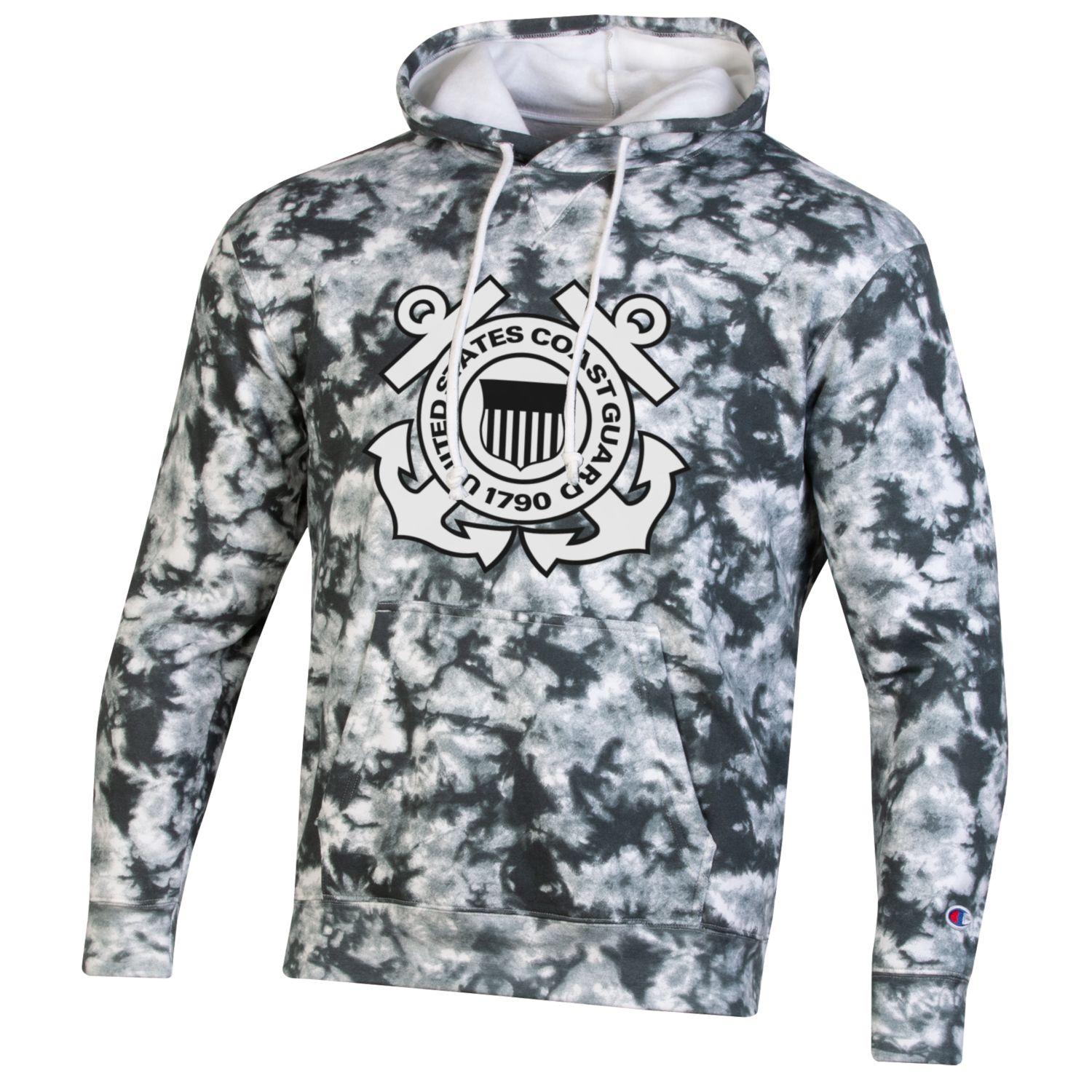 Coast Guard Champion Mens Crush Dye Hoodie Sweatshirt – ShopCGX